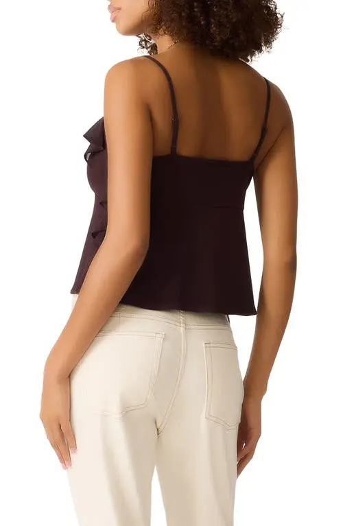 Steve Madden Roue Ruffle Tie Front Camisole