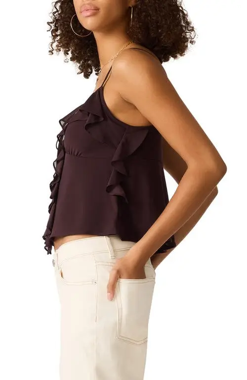 Steve Madden Roue Ruffle Tie Front Camisole