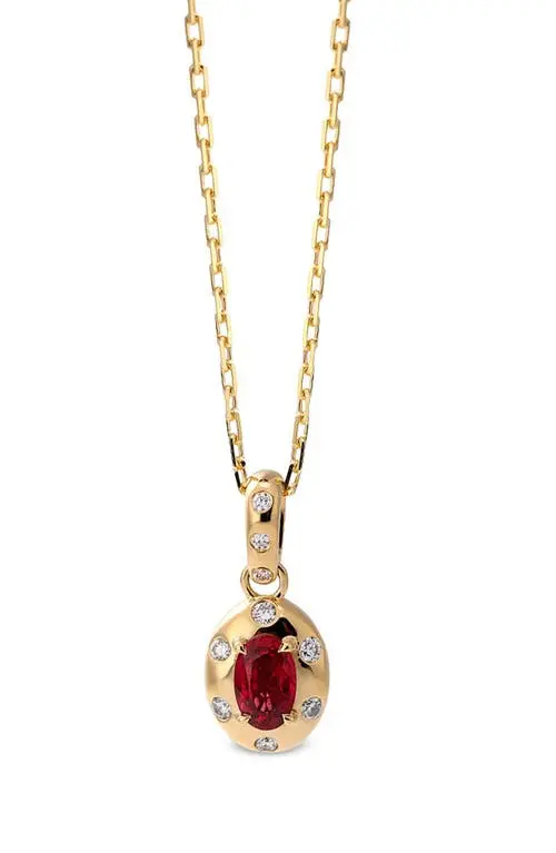 MARK HENRY Aurum Petite Oval Pendant Necklace