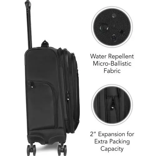 WALLYBAGS Expandable Spinner Carry-on With Padded Electronics Pockets