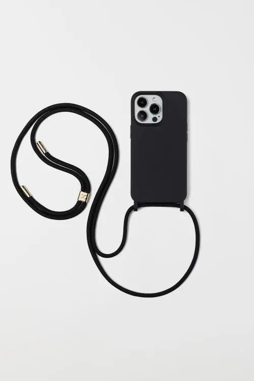 Cordée Cases Cairo Phone Strap Setiphone 17 Air/pro/max - Black - Iphone 17