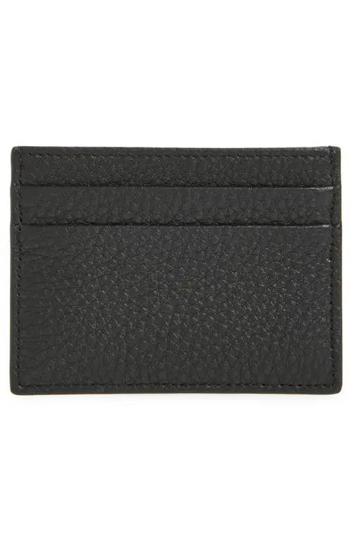 Dolce & Gabbana Nameplate Calfskin Leather Card Holder