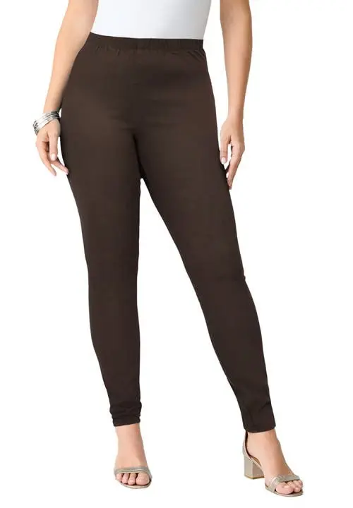 ROAMAN'S Comfort Stretch Slim Leg Jean - Chocolate