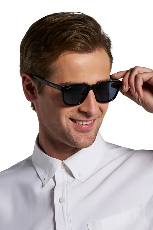 Coolibar Solaira Polarized Sunglasses With Full Rim Rectangular Frame