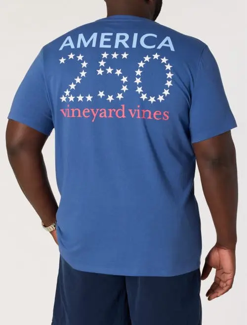 Vineyard Vines Big & Tall Americana 250 Pocket T-shirt