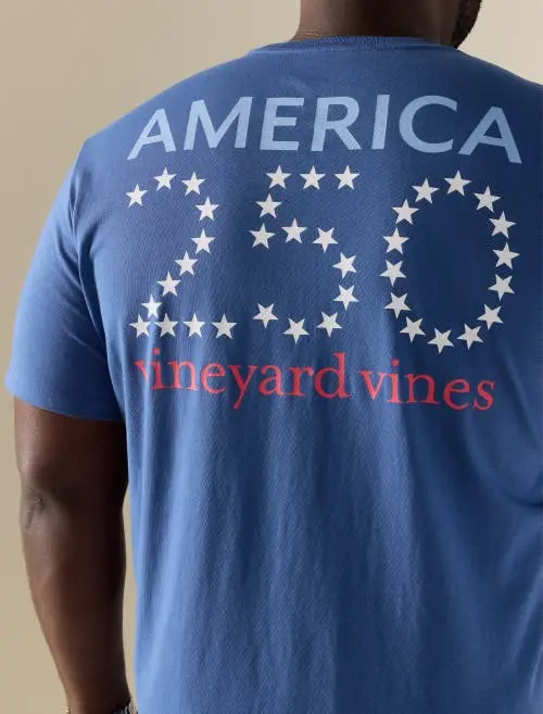 Vineyard Vines Big & Tall Americana 250 Pocket T-shirt