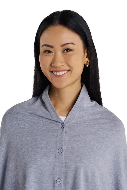 Coolibar Revilla Convertible Wrap - Grey Heather