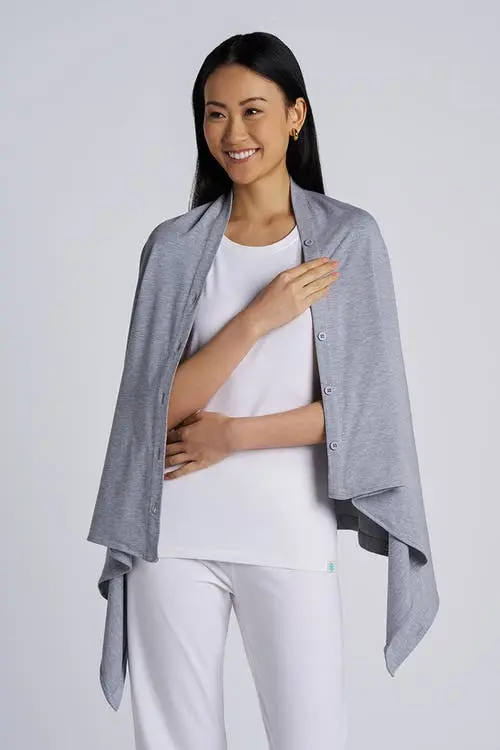 Coolibar Revilla Convertible Wrap - Grey Heather