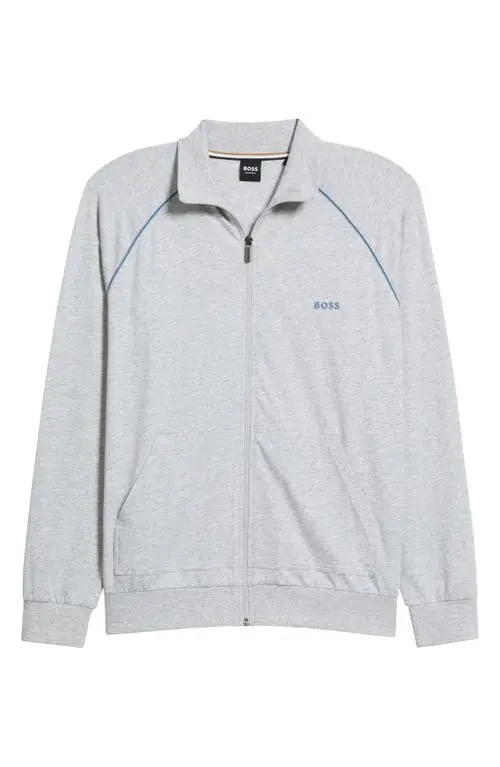 BOSS Mix Match Cotton Jersey Full Zip Jacket