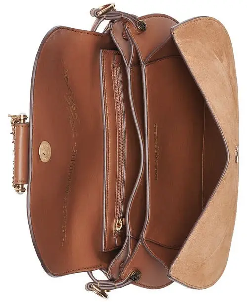 Karl Lagerfeld Paris Suede Satchel With Charm Details