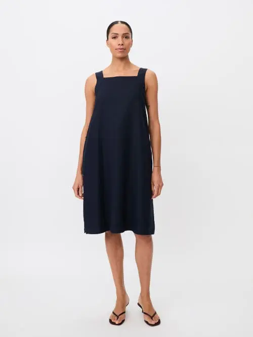 MASAI COPENHAGEN Manoriane Linen Midi Dress - Navy