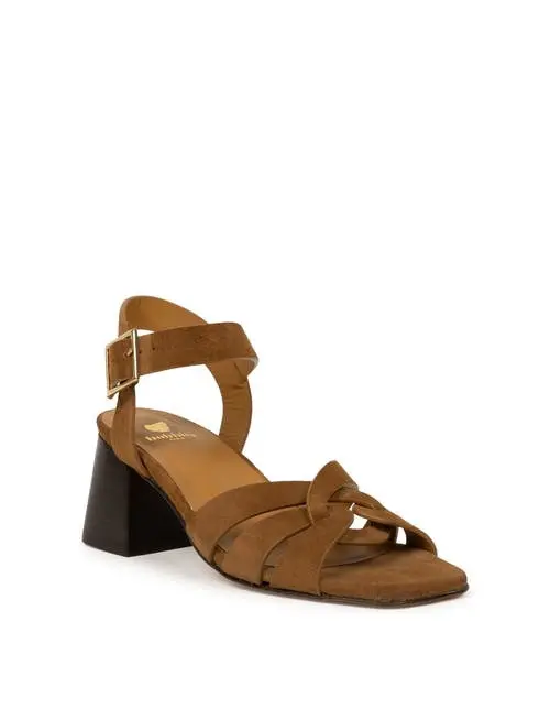 BOBBIES Esther Heeled Sandals - Camel