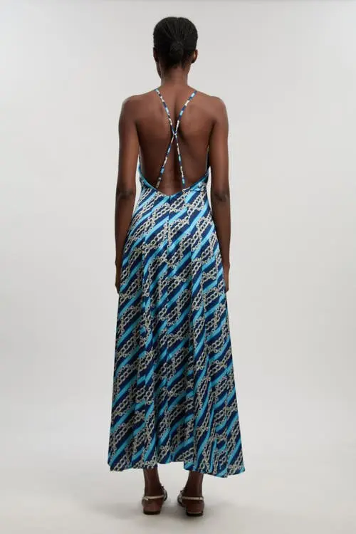 Karen Millen Chain Print Maxi Dress