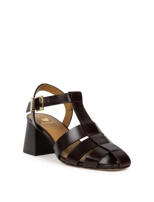 BOBBIES Ezra Heeled Sandals - Irish Coffee