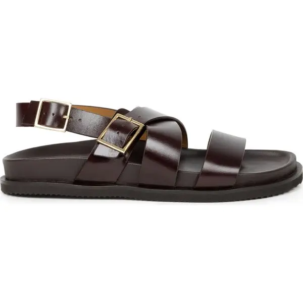BOBBIES Nori Flat Sandals - Irish Coffee