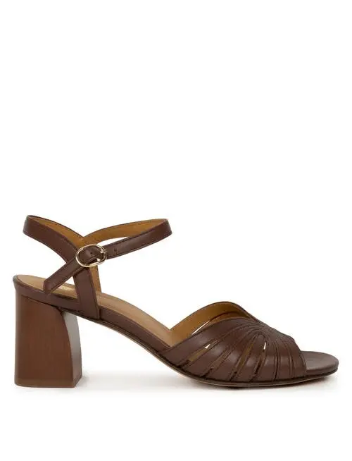 BOBBIES Eileen Heeled Sandals - Chocolate