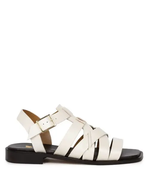 BOBBIES Marlis Flat Sandals - Milk