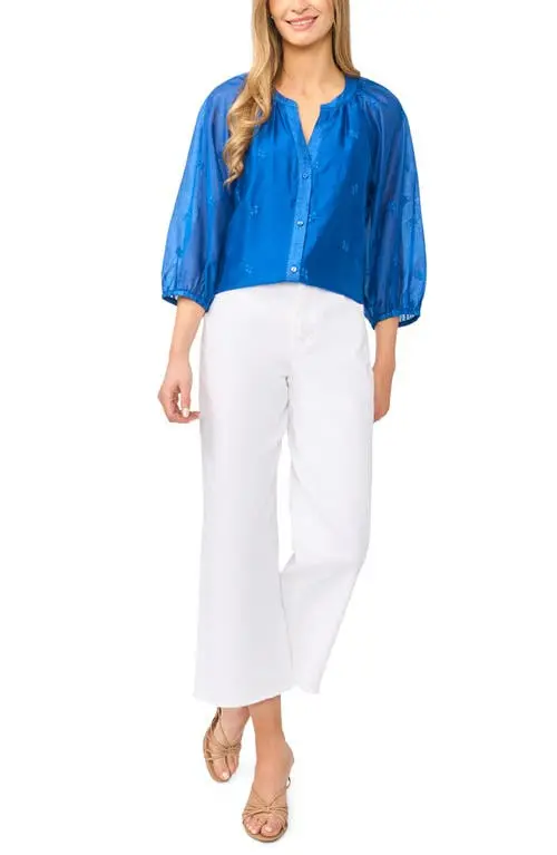 Halogen Raglan Sleeve Balloon Top - Blueberry