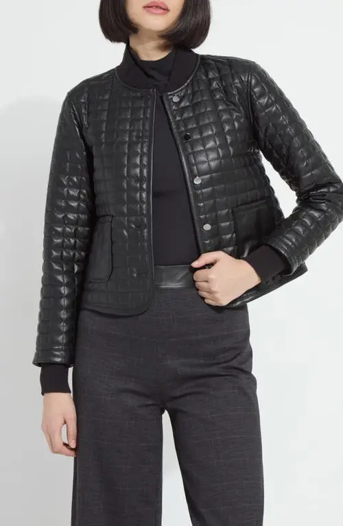 Lyssé Agnes Quilted Faux Leather Jacket