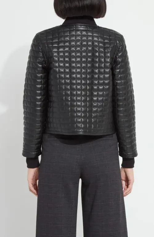 Lyssé Agnes Quilted Faux Leather Jacket