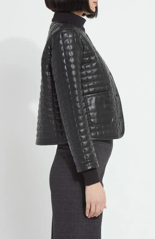 Lyssé Agnes Quilted Faux Leather Jacket