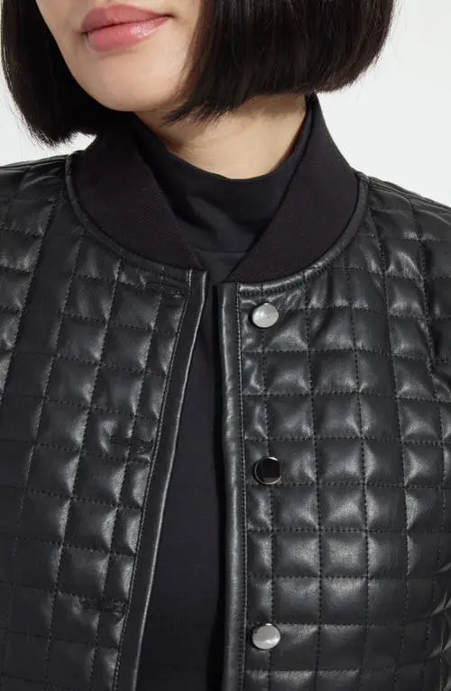 Lyssé Agnes Quilted Faux Leather Jacket