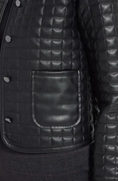 Lyssé Agnes Quilted Faux Leather Jacket