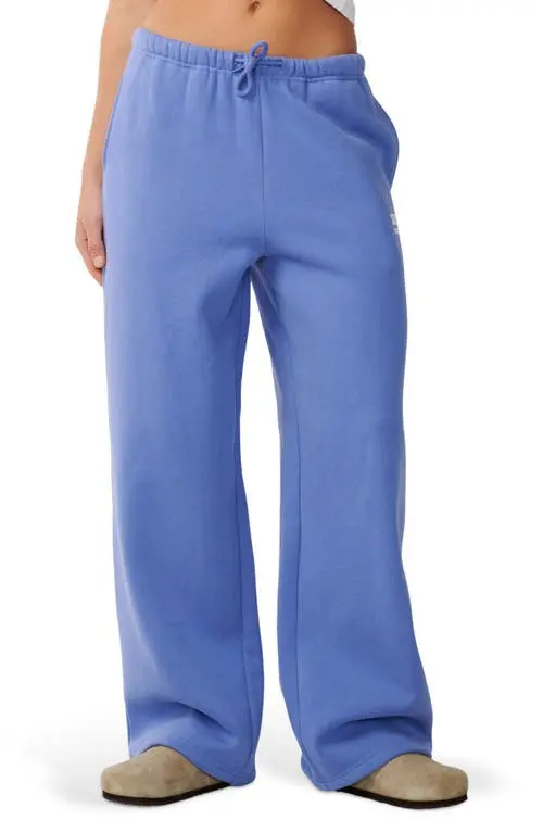 Rip Curl Surf Puff Wide Leg Sweatpants - Mid Blue