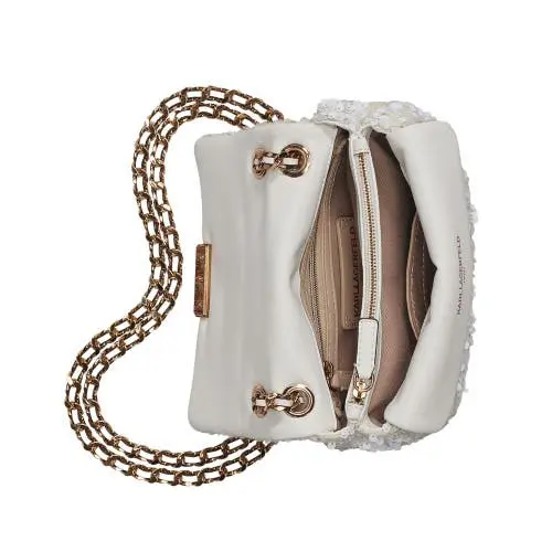 Karl Lagerfeld Paris Lafayette Crossbody Bag With Sequins And Boucle