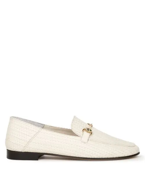 BOBBIES Jill Loafers & Derbies With Horsebit Detail - Cream