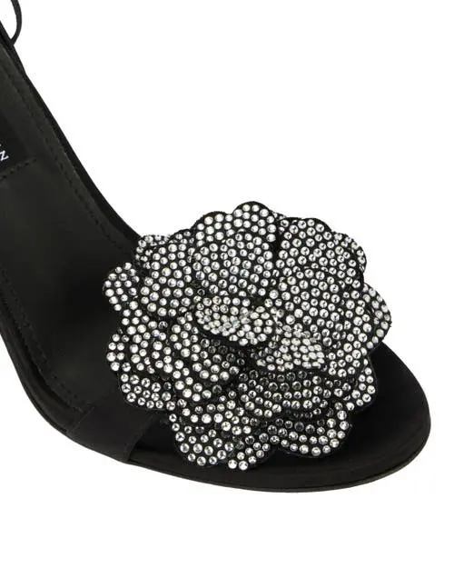 Philipp Plein Embellished Floral Lace-up High Heel Sandals