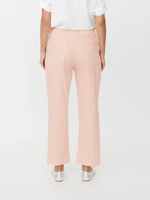 MASAI COPENHAGEN Mid-rise Cropped Wide-leg Jeans - Primrose