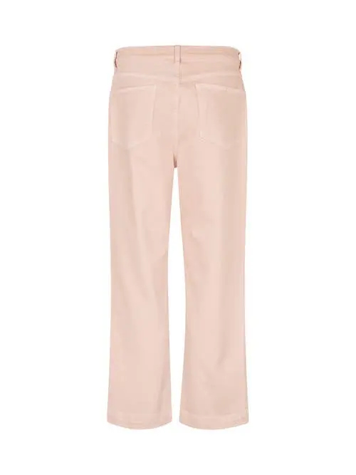 MASAI COPENHAGEN Mid-rise Cropped Wide-leg Jeans - Primrose