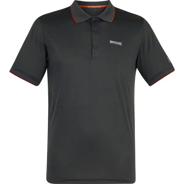REGATTA Remex Ii Jersey Polo Shirt - Ash And Rusty Orange