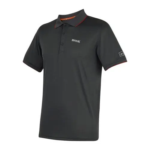 REGATTA Remex Ii Jersey Polo Shirt - Ash And Rusty Orange