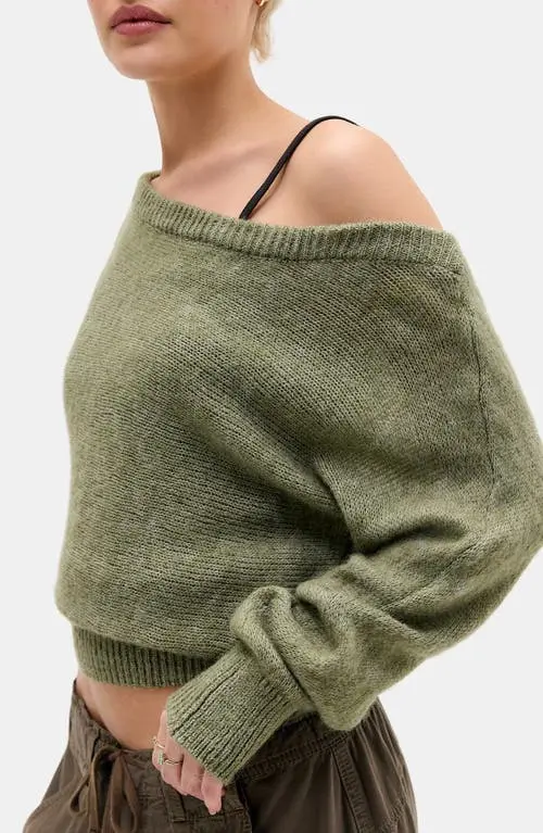 BDG URBAN OUTFITTERS Jordan Slouch Off The Shoulder Sweater