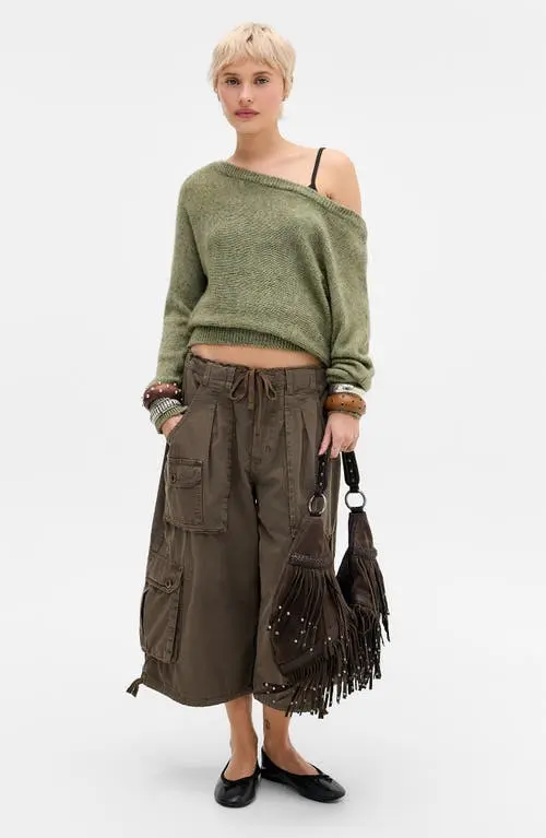 BDG URBAN OUTFITTERS Jordan Slouch Off The Shoulder Sweater