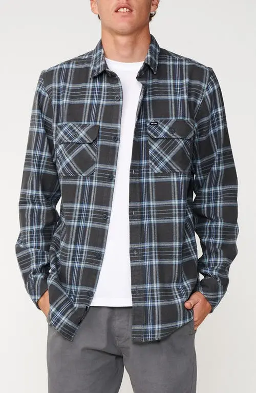 Rip Curl Griffin Plaid Cotton Flannel Button-up Shirt