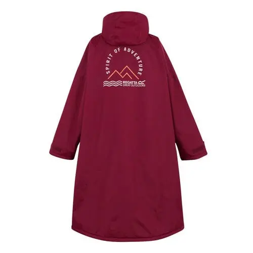 REGATTA Gender Inclusive Waterproof Fleece Lined Changing Robe - Dark Khaki
