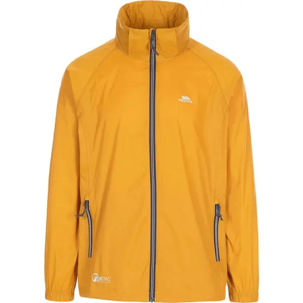 TRESPASS Qikpac Xgender Inclusive Packaway Jacket - Maize Yellow
