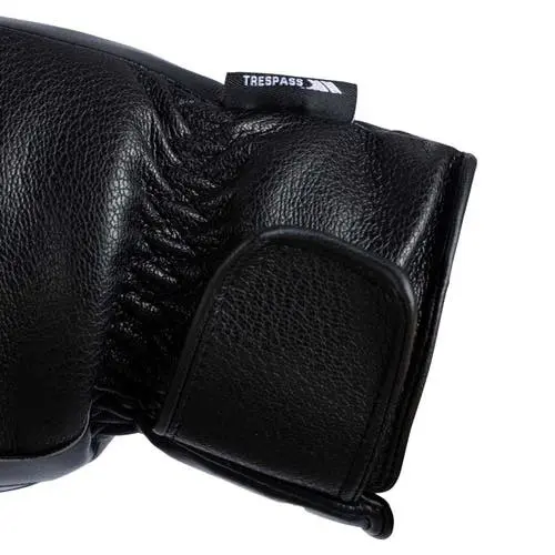 TRESPASS Fabiola Fleece Lined Logo Mittens
