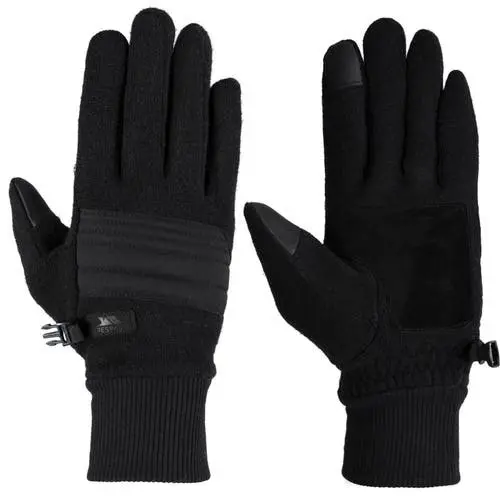 TRESPASS Douglas Leather Ski Gloves - Black