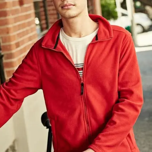 REGATTA Plain Micro Fleece Full Zip Jacket - Classic Red