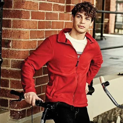REGATTA Plain Micro Fleece Full Zip Jacket - Classic Red