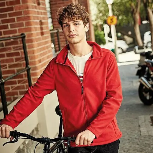 REGATTA Plain Micro Fleece Full Zip Jacket - Classic Red