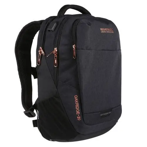 REGATTA Gender Inclusive Oakridge 5.2gal Knapsack - Black And Rose Gold