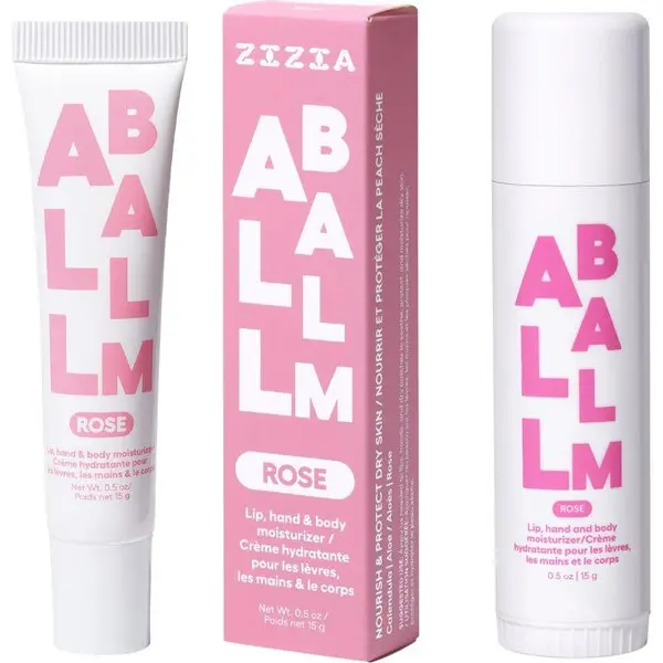 ZIZIA BOTANICALS Rose All Balm Tube + Stick