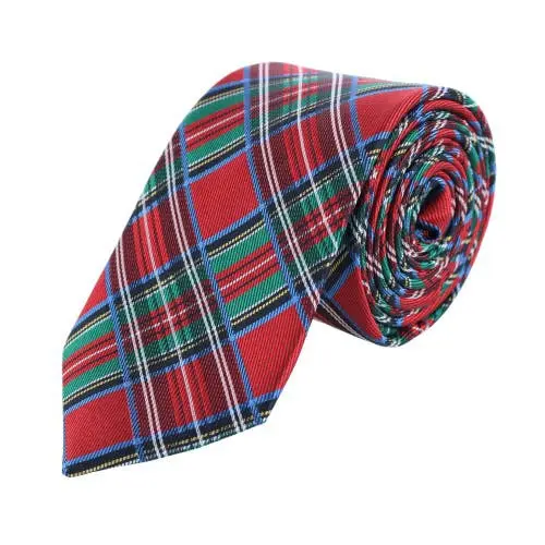Trafalgar Nicholas Tartan Plaid Silk Necktie And Pocket Square Bundle