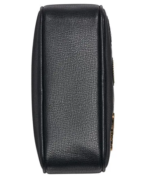 Karl Lagerfeld Paris Maybelle Camera Crossbody Bag With Embellishments - Black/gold