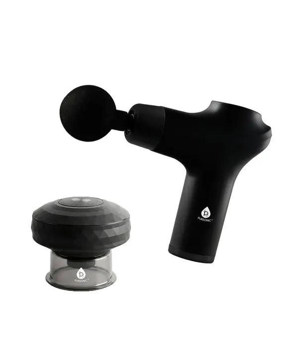PURSONIC 3 Speed Massage Gun And Rechargeable Cupping Therapy Device